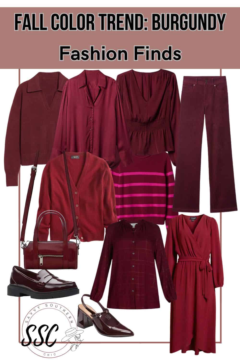 Fall Color Trends: How to Wear Burgundy 9 Ways - Savvy Southern Chic