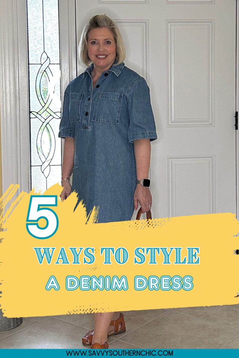 How to Style a Denim Dress at Any Age: 5 Easy Spring Outfit Ideas ...